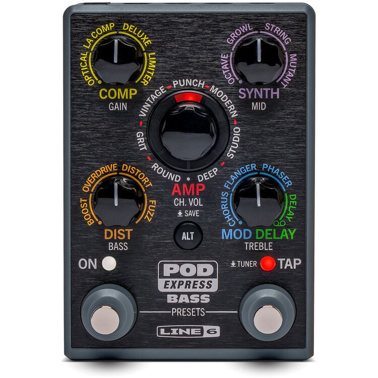 Line 6 POD Express Bass Multi-FX Pedal & Amp Modeler | AudioProCT