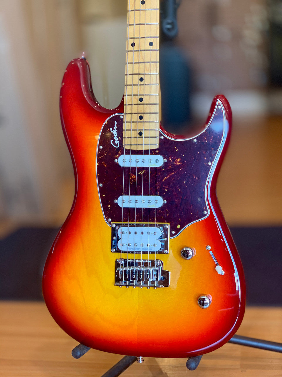 Godin Session LTD Cherry Burst HG MN 047680 Electric Guitar – AudioProCT